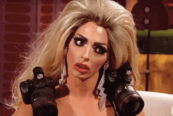 Alyssa Edwards Drag Race Camera Shook GIF | GIFDB.com