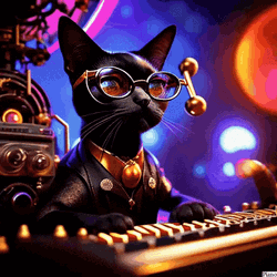 Amazing Cat Piano Talent GIF | GIFDB.com