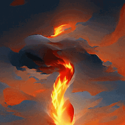 Amazing Wildfire Illustration Mobile Art GIF | GIFDB.com