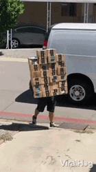 Amazon Delivery Falling Mishap GIF | GIFDB.com