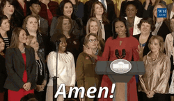 Amen Michelle Obama Farewell Speech GIF | GIFDB.com