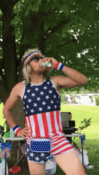 American Flag Pride Dance Drink GIF | GIFDB.com