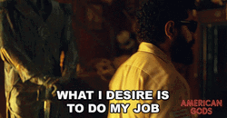 American Gods Jinn Eyeglasses On Do My Job GIF | GIFDB.com