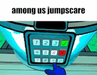 Among Us Jumpscare Sticker GIF | GIFDB.com