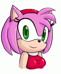 Amy Rose Blinking Beautiful Eyes GIF | GIFDB.com