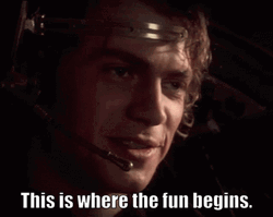 Anakin Skywalker Star Wars Fun Begins GIF | GIFDB.com