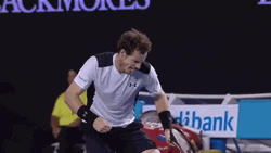 Andy Murray Fired Up With Creative Spark GIF | GIFDB.com