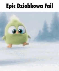 Angry Bird Hatchling Dylan Epic Fail Walking GIF | GIFDB.com