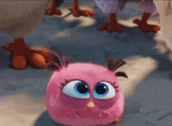 Angry Birds Pink Screaming Out Loud GIF | GIFDB.com