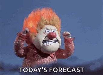Angry Heat Miser Todays Forecast GIF | GIFDB.com