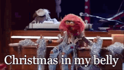 Animal Christmas In My Belly Beaker Muppets GIF | GIFDB.com