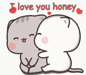 Animated Bear Kissing I Love You Honey GIF | GIFDB.com