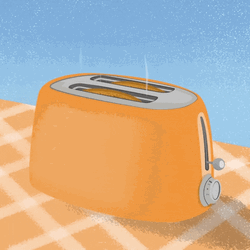 Animated Burnt Toast Bread GIF | GIFDB.com