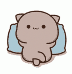 Animated Cat Goma Chilling In Bed GIF | GIFDB.com