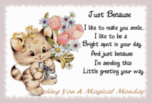 Animated Cute Cat Blinking Eyes Monday Good Morning GIF | GIFDB.com