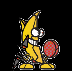 Animated Dancing Banana Warrior GIF | GIFDB.com