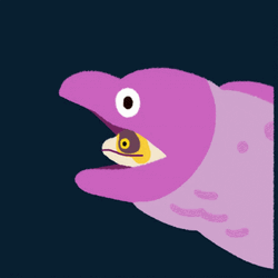 Animated Eel Loop Open Mouth GIF | GIFDB.com