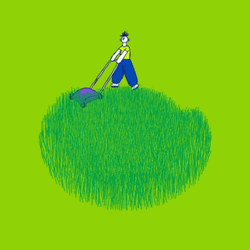 Animated Grass Mowing GIF | GIFDB.com