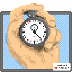 Animated Hand With Timer Clock GIF | GIFDB.com