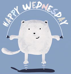 Animated Happy Wednesday Jumping Roof GIF | GIFDB.com