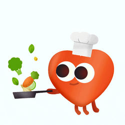 Animated Heart Trying To Cook GIF | GIFDB.com