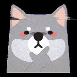 Animated Husky Thinking Seriously GIF | GIFDB.com