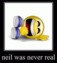 Animated Laughing Emoji Neil Was Never Real GIF | GIFDB.com