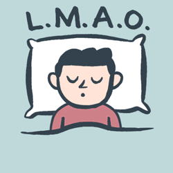 Animated Man Putting Ear Plugs On GIF | GIFDB.com