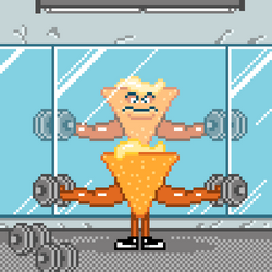 Animated Nacho Doing Exercise GIF | GIFDB.com