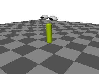 Animated Object Dancing On Checkered Platform GIF | GIFDB.com