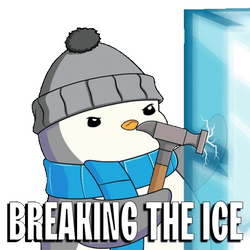 Animated Penguin Breaking The Ice GIF | GIFDB.com