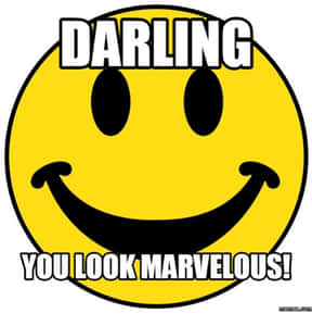 Animated Smiley Face Darling You Look Marvelous GIF | GIFDB.com