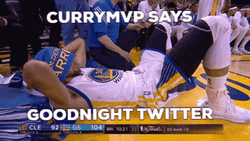 Animated Steph Curry Says Goodnight Twitter GIF | GIFDB.com