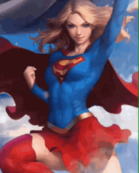 Animated Superwoman Hero GIF | GIFDB.com