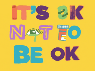 Animated Text Its Ok Not To Be Ok GIF | GIFDB.com