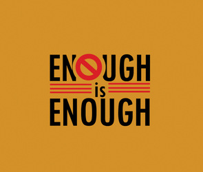 Animated Text Warning Enough Is Enough GIF | GIFDB.com