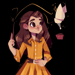 Animated Witch Girl GIF | GIFDB.com