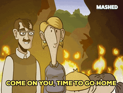 Animation Flames You Need To Leave Time To Go Home GIF | GIFDB.com
