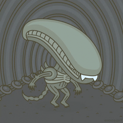 Anime Baby Xenomorph GIF | GIFDB.com