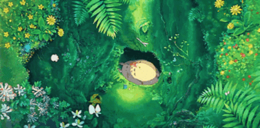 Anime Banner Butterflies In Forest GIF | GIFDB.com