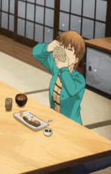 Anime Eating Taiga Fujimura Fate Zero GIF | GIFDB.com