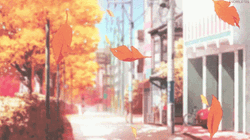 Anime Falling Leaves GIF | GIFDB.com