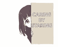 Anime Girl Caring By Staring GIF | GIFDB.com