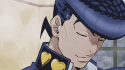 Anime Jojo's Bizarre Josuke Feeling Great GIF | GIFDB.com
