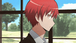 Anime Karma Akabane Smirks From Assassination Classroom Series GIF ...