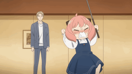 Anime Rage Anya Forger Stomping Her Foot GIF | GIFDB.com
