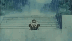 Anime Raining Left Out GIF | GIFDB.com