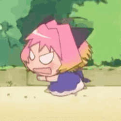 Adorable Anime Running Angry Potemayo GIF | GIFDB.com