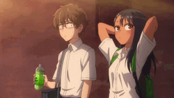 Anime Walking Nagatoro Senpai GIF | GIFDB.com