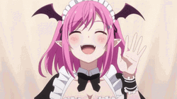 Anime Wave Laughing Shijou Saikyou GIF | GIFDB.com